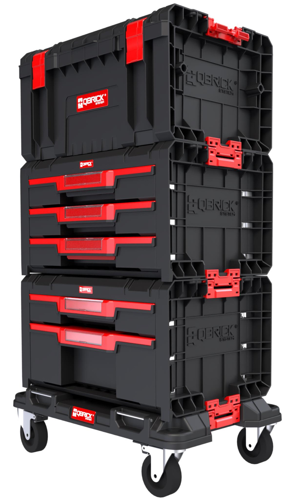 Zestaw Qbrick System PRO DRAWER SET 2 szuflady na platformie kołowej | Skrzynie narzędziowe ...