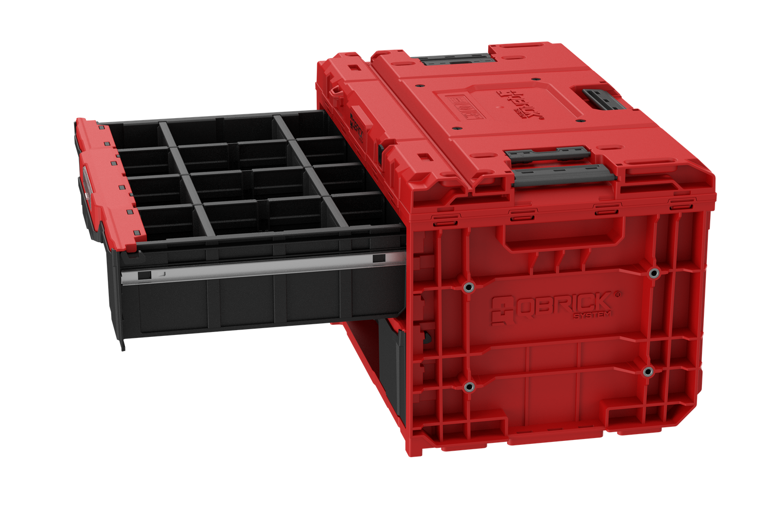 QBRICK SYSTEM ONE Drawer 2 Toolbox 2.0 RED ULTRA HD Szuflady | Skrzynie narzędziowe Qbrick ...